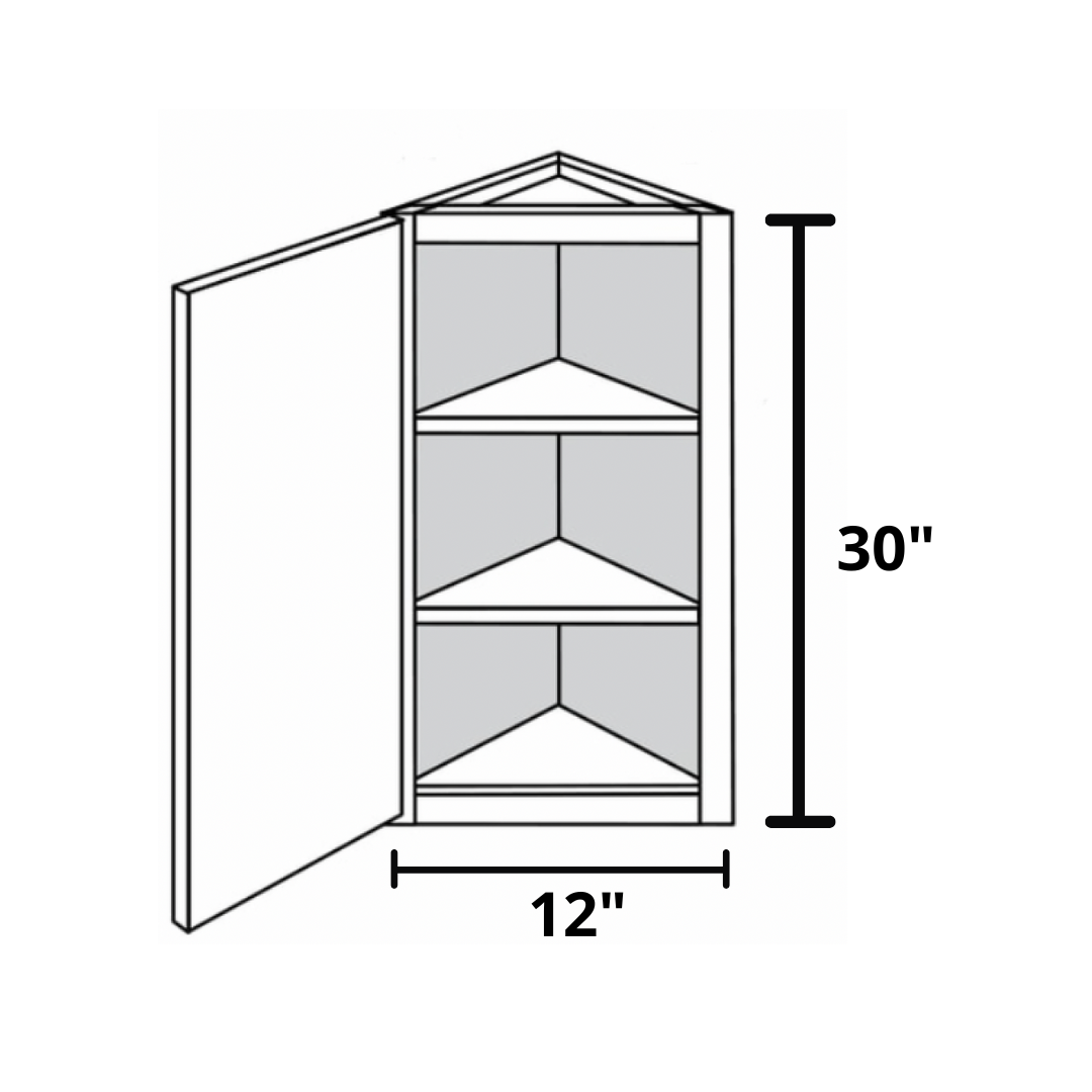 Angle Wall Cabinet 12"x30" – AG In-Stock Cabinets